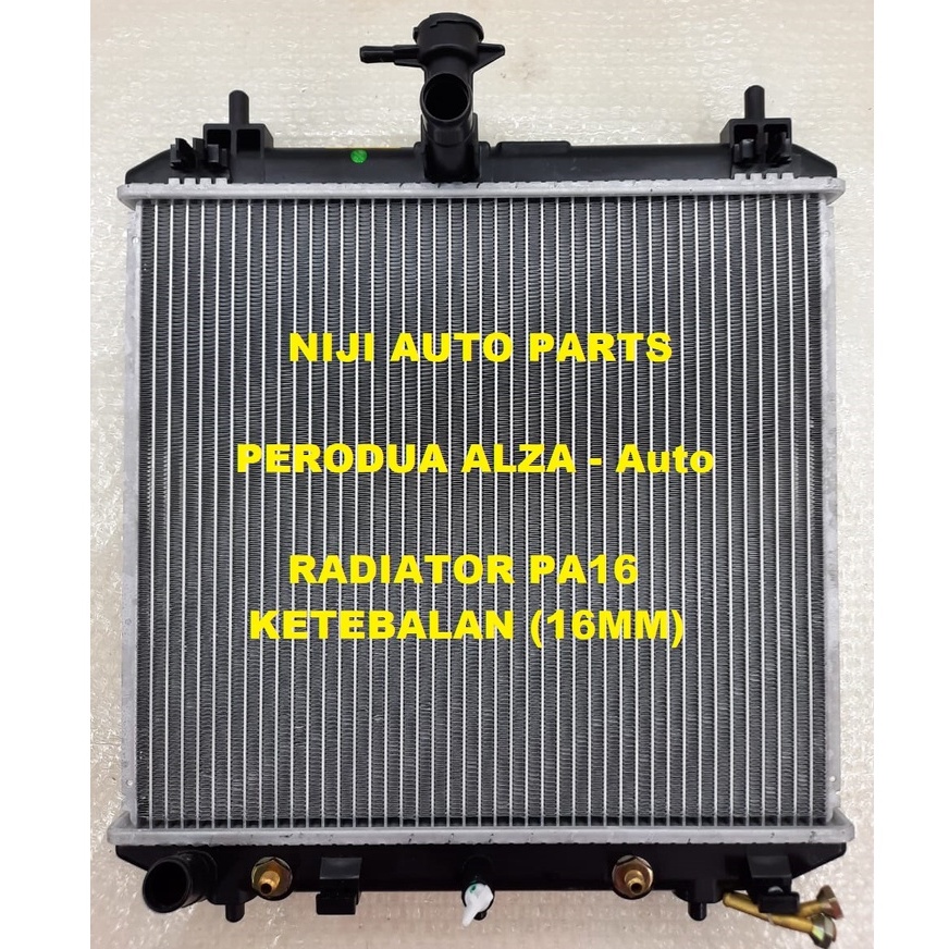 Radiator Perodua Alza Auto Tangki Air Kereta Ketebalan PA18 Standard ...