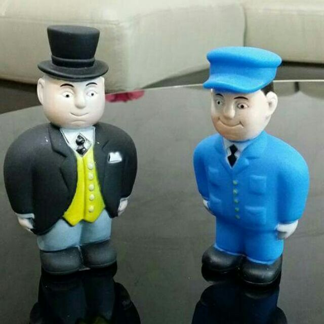 Thomas and Friends Sir Topham Hatt and Station master rubber toy ...