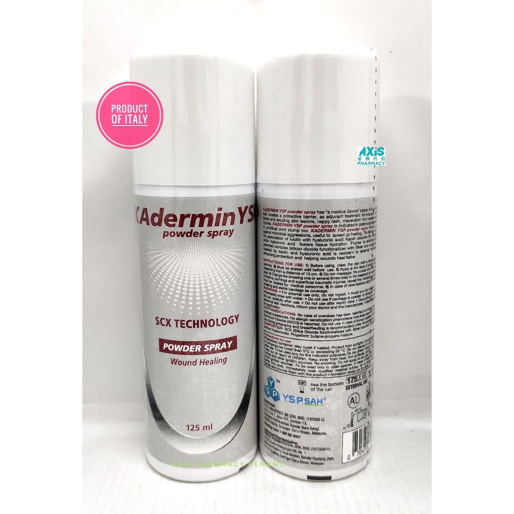 KAdermin Y.S.P Powder Spray Scx Technology Wound Healing 125ml Exp 03/ ...