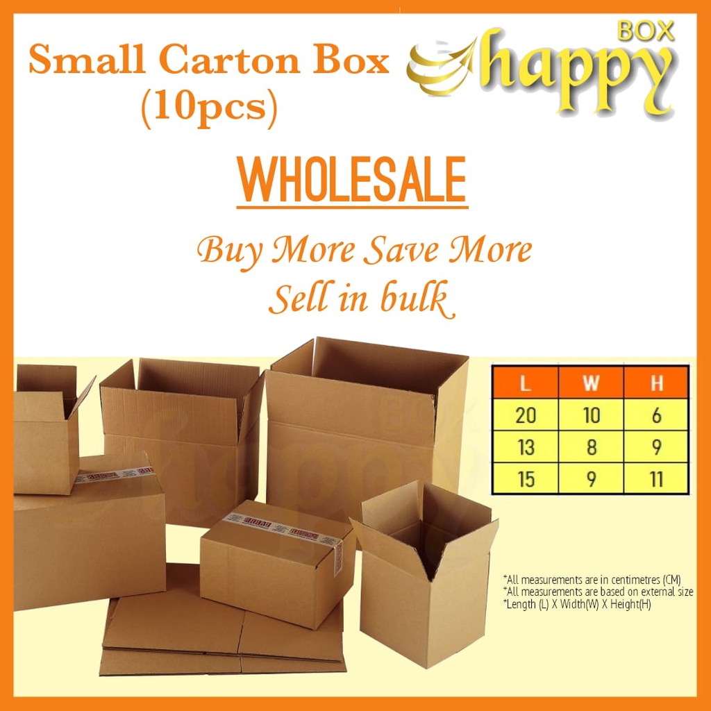 Carton Box ( Small ) / Kotak Karton Kecil | Shopee Malaysia