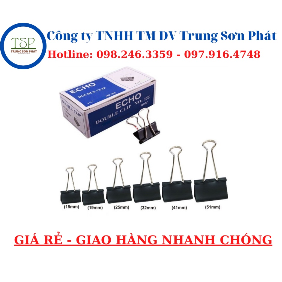 Echo butterfly clip (19mm/25mm/32mm/41mm/51mm) (12 pieces/box) | Shopee ...