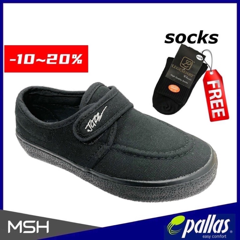 Pallas Black school shoes original #031 | Shopee Malaysia