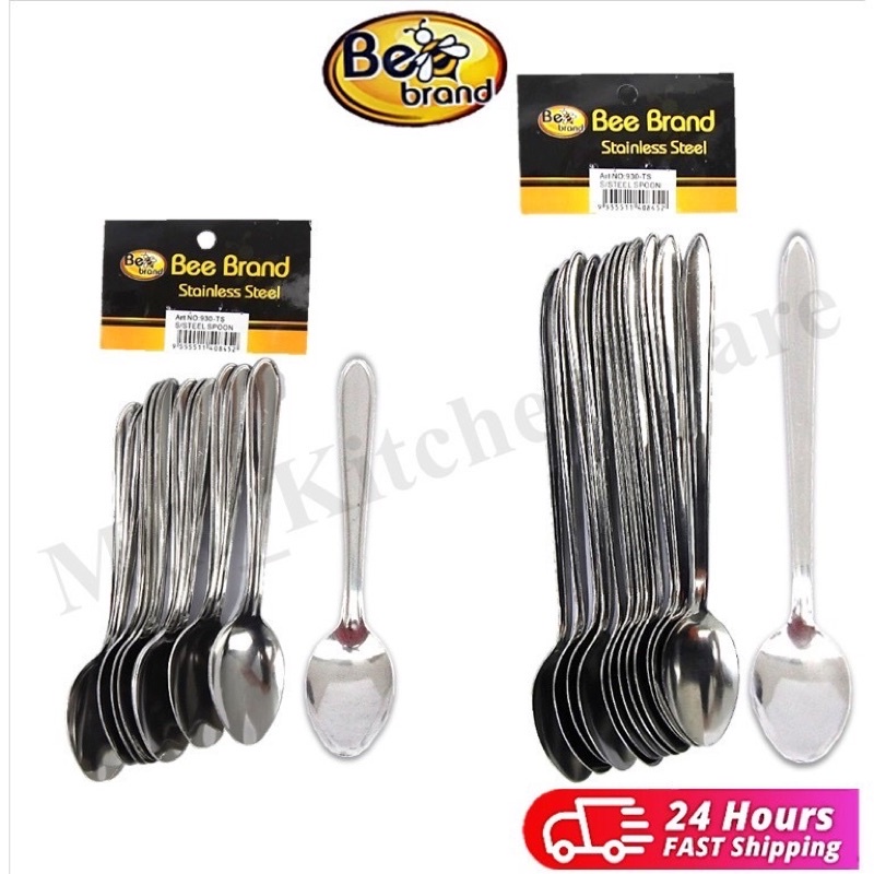 S/STEEL/TAHAN KARAT TEA SPOON & LONG ICE SPOON 12pcs PACK_SUDU TEH ...