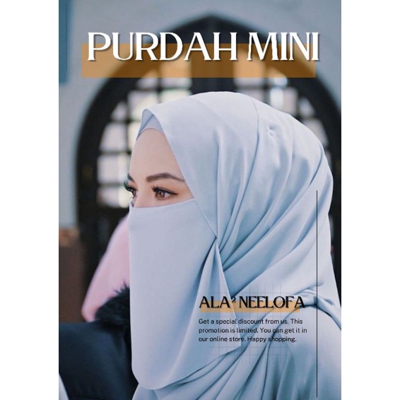 PURDAH MINI TALI 10 × 11 INCHI (ASHFAR) | Shopee Malaysia