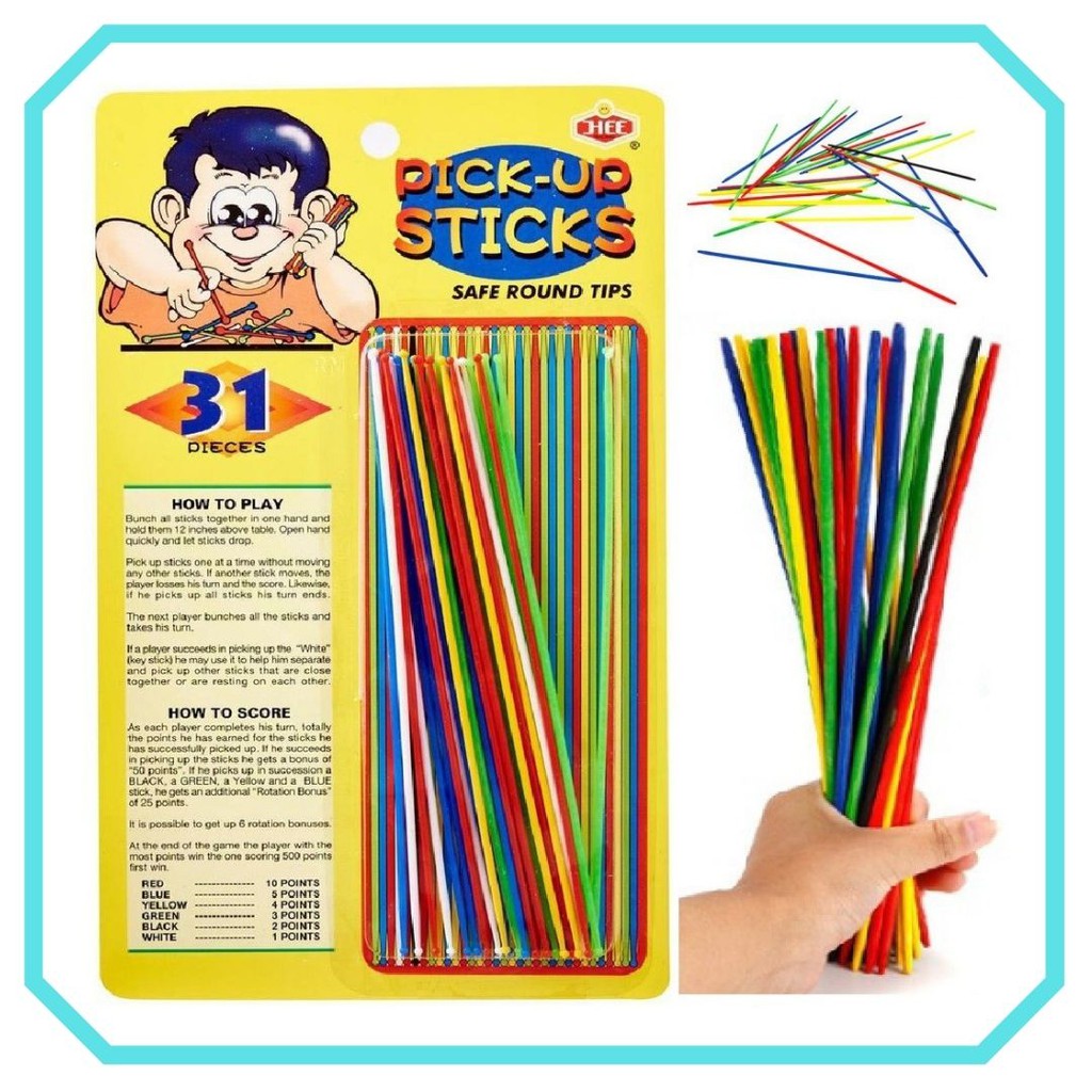 PERMAINAN LIDI /PICK-UP STICKS GAME / CHILDHOOD CLASSIC GAME ...