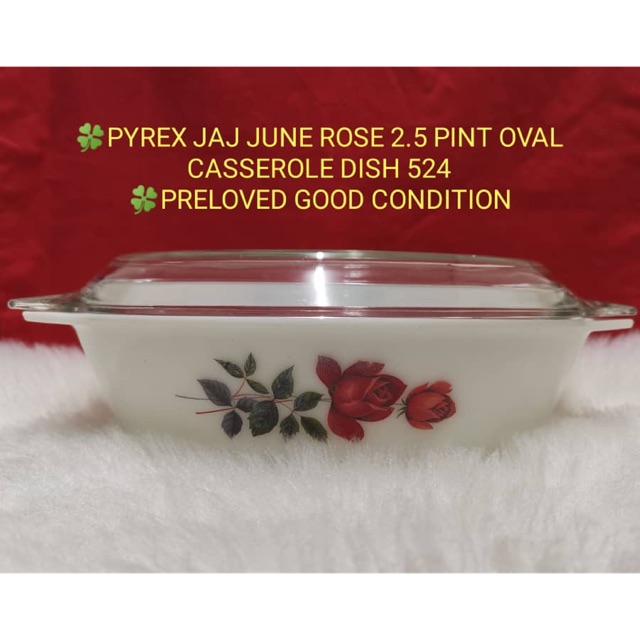 PYREX JUNE ROSE OVAL (12 Inch) | Shopee Malaysia