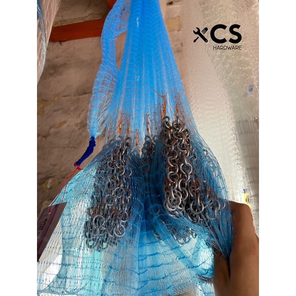 ReadyStock!!!🔥Jala Ikan Tangsi Biru 8,9,10Kaki/Blue Tangsi Casting Net ...