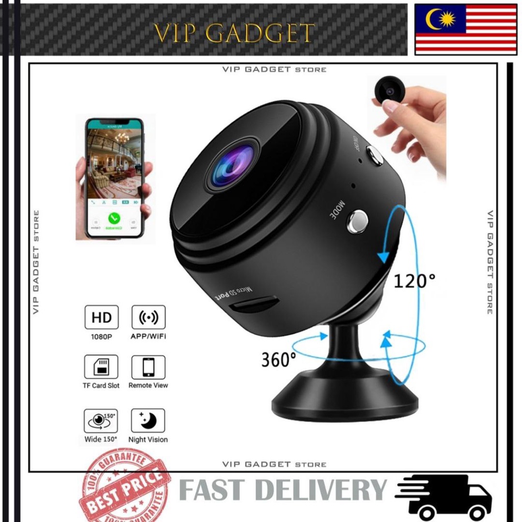 Ship in 24Hrs!! A9 Wifi Mini Wireless Camera 1080P HD Ip Camera Voice ...