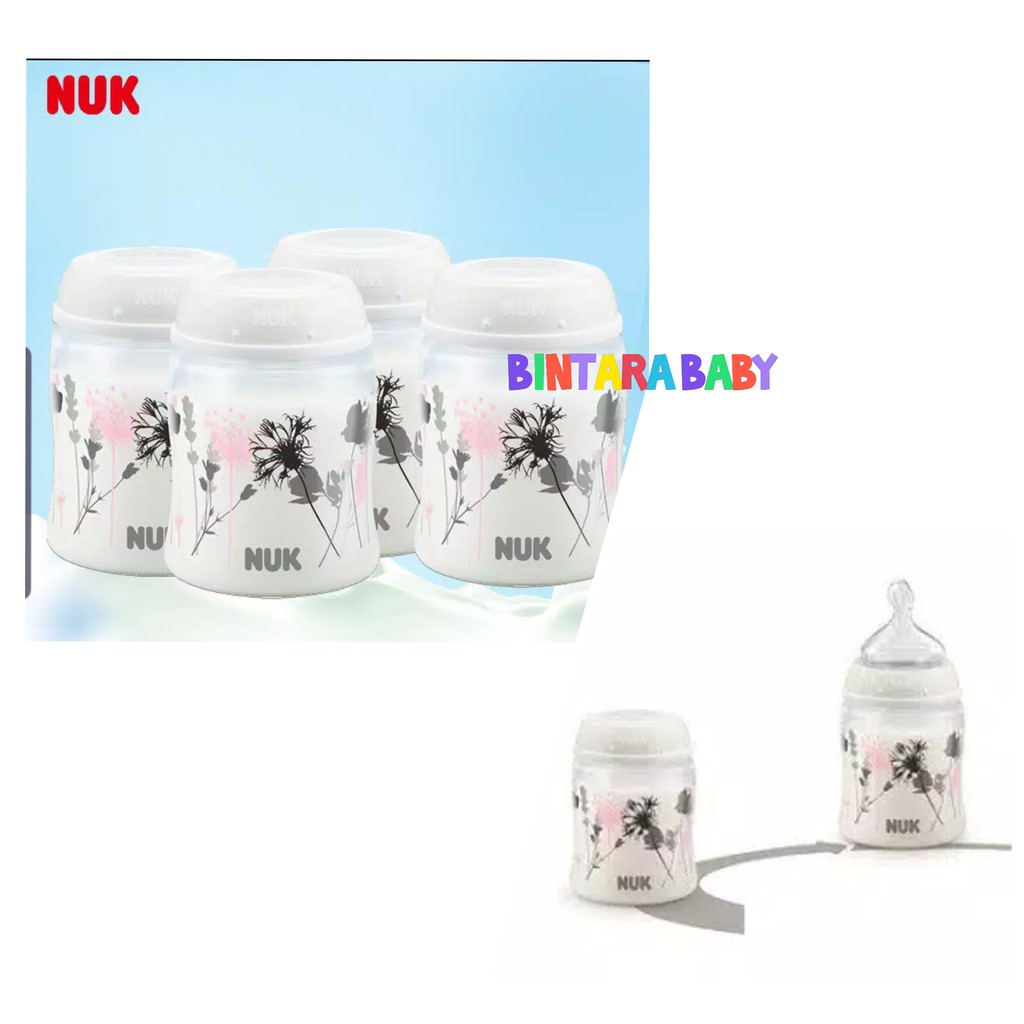 Nuk Breastmilk Container Unit Breast Milk Storage NUK Storage 150ml NUK Breast Pump Bottle ...