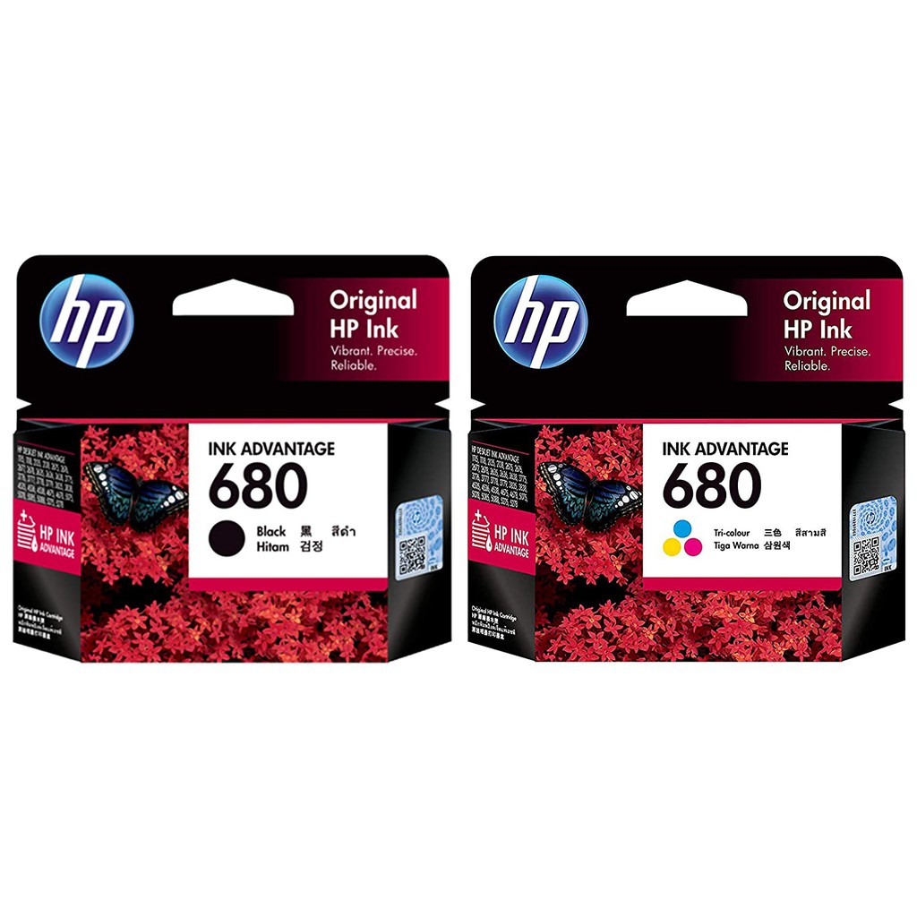 HP 680 BLACK/COLOUR INK CARTRIDGE [100% ORIGINAL] | Shopee Malaysia
