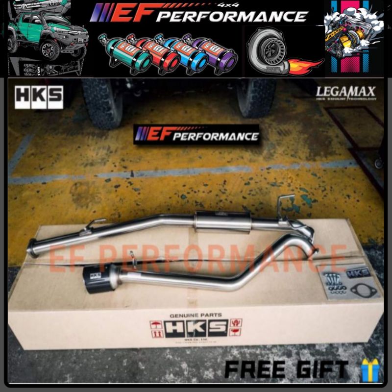 4X4 HKS LEGAMAX MUFFLER CARBON HILUX RANGER NAVARA D-MAX TRITON RAPTOR ...