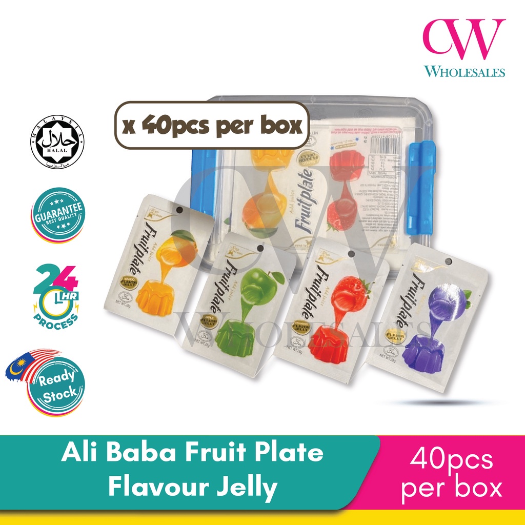 Ali Baba Fruit Plate Konjac Jelly Apple + Strawberry/Grape + Laci ...