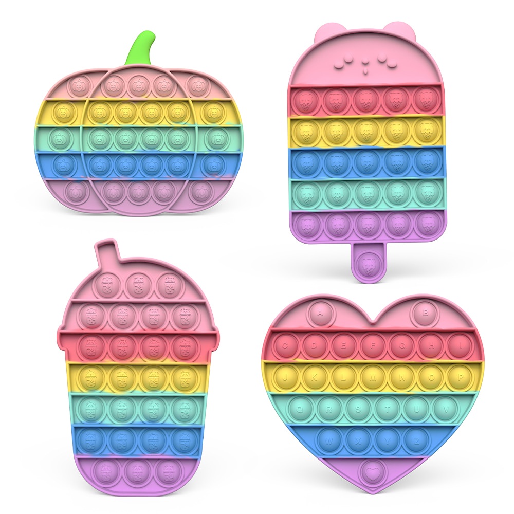 Hot Pop Fidget Toys Antistress Toy for Children Kit Kawaii Push Bubble ...
