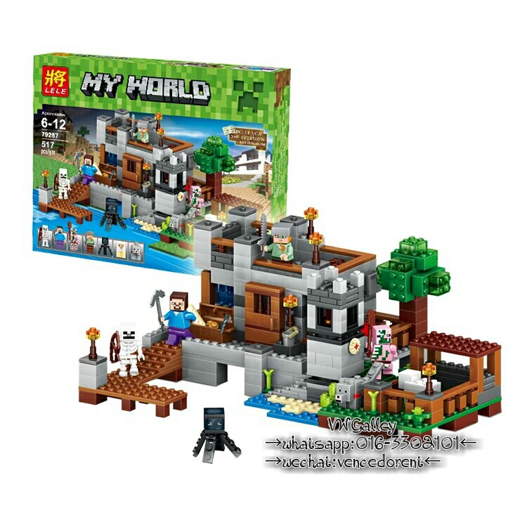 (Clearance) 79287 DIY Minecraf Deluxe Village Building Blocks (517pcs ...