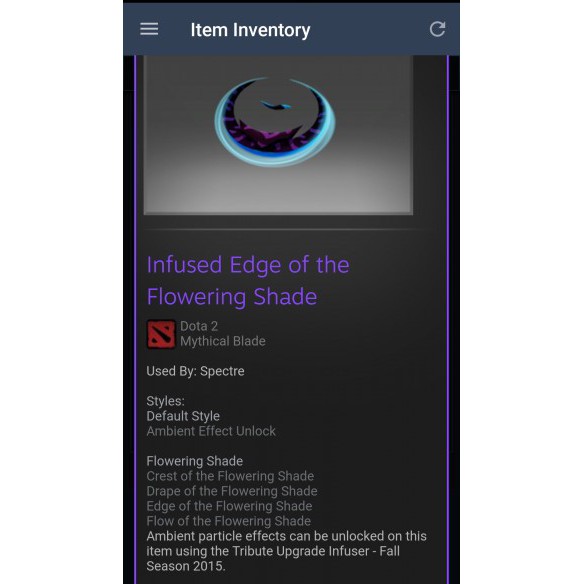 CooL Shop🔥Dota 2 Spectre Infused Edge of the Flowering Shade Mythical ...