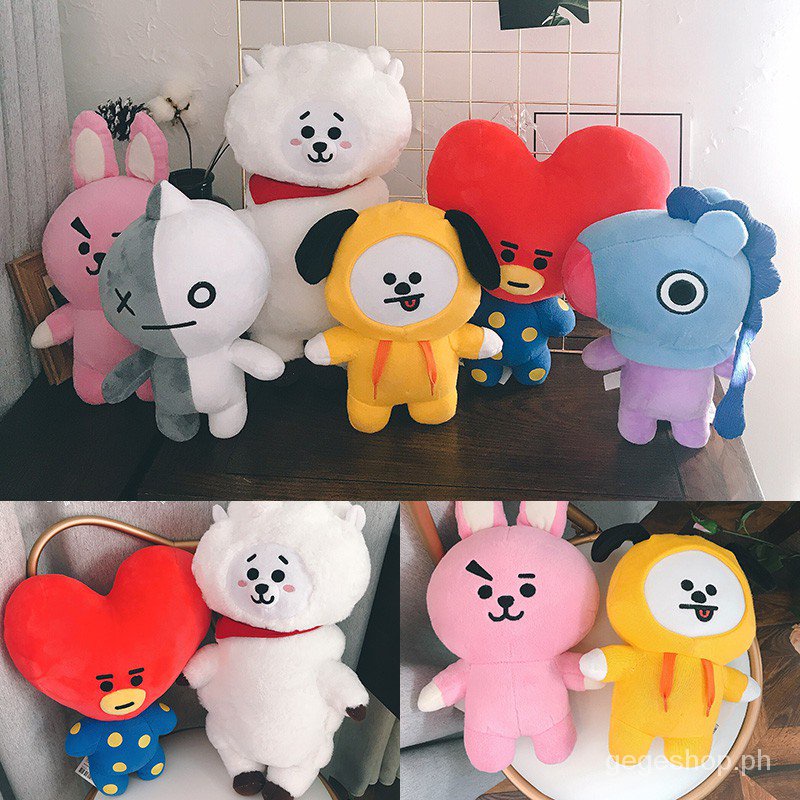 30CM KPOP BTS Plush Toy BT21 Rabbit Dog Standing Doll Gift | Shopee ...