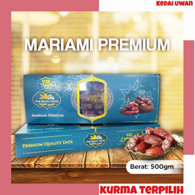 500 GRAM -KURMA PREMIUM MARIAMI GIFT BOX GRED AAA ( KURMA MARYAMI ...