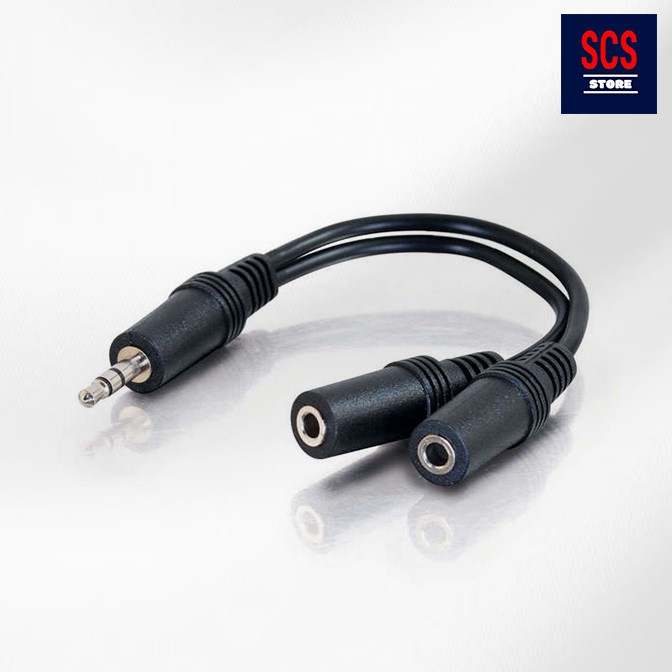 STEREO SPLITTER - STEREO 3.5 (M) TO 2 STEREO 3.5 (F) | Shopee Malaysia