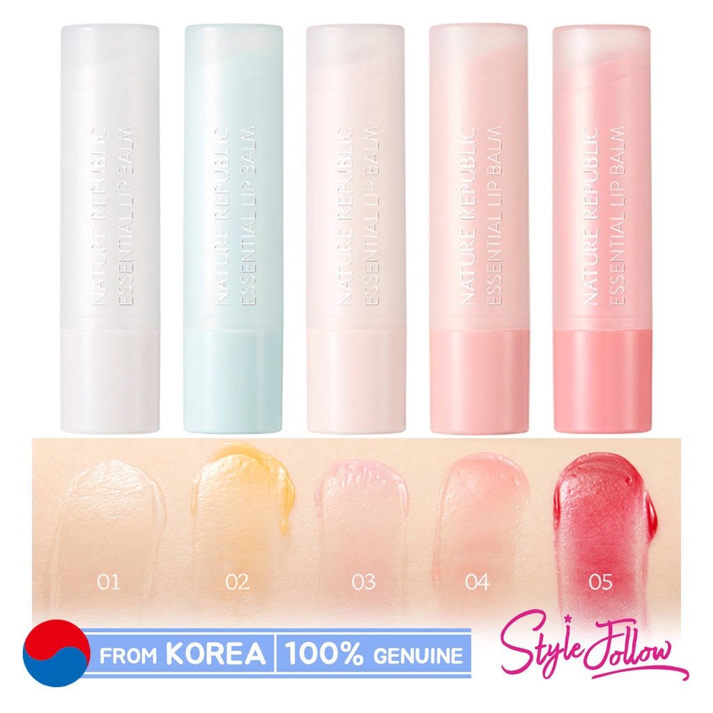 [NATURE REPUBLIC] Essential Lip Balm 4.2g | Shopee Malaysia