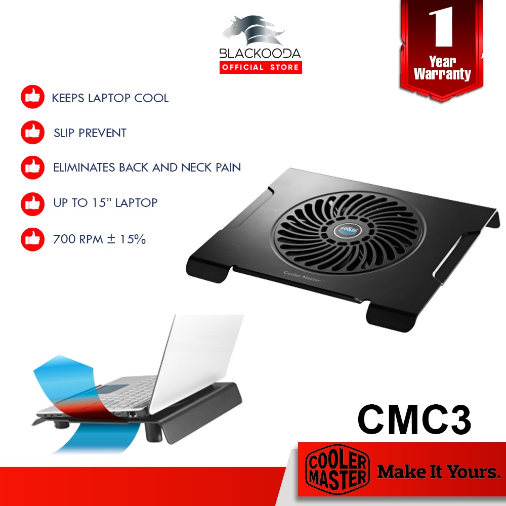 Cooler Master NotePal C3 CMC3 Notebook Cooler with 200mm Fan / 1 Year ...