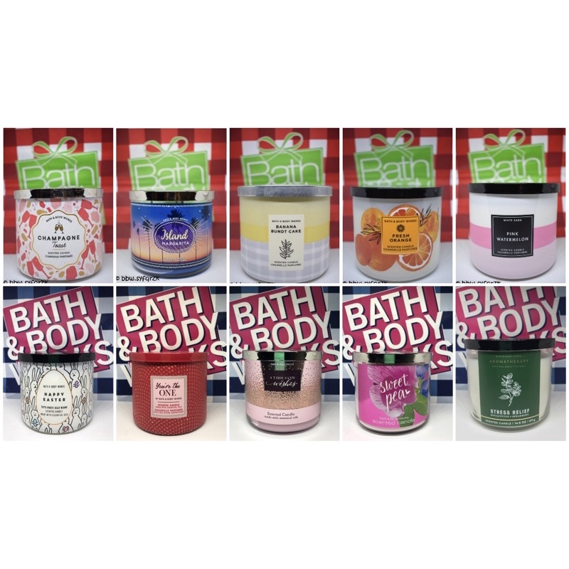 CLEARANCE!! BBW 3 Wick Candle | Shopee Malaysia