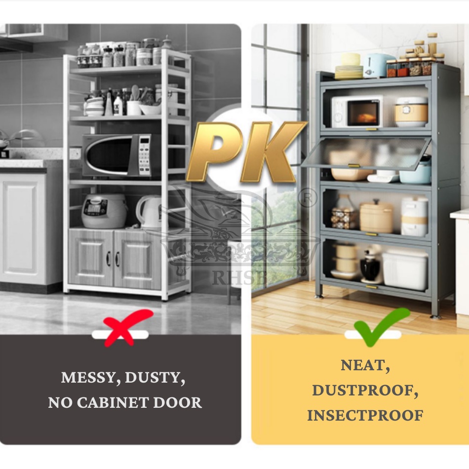 DAPUR KABINET / RAK DAPUR / KITCHEN CABINET / MICROWAVE OVEN RACK ...