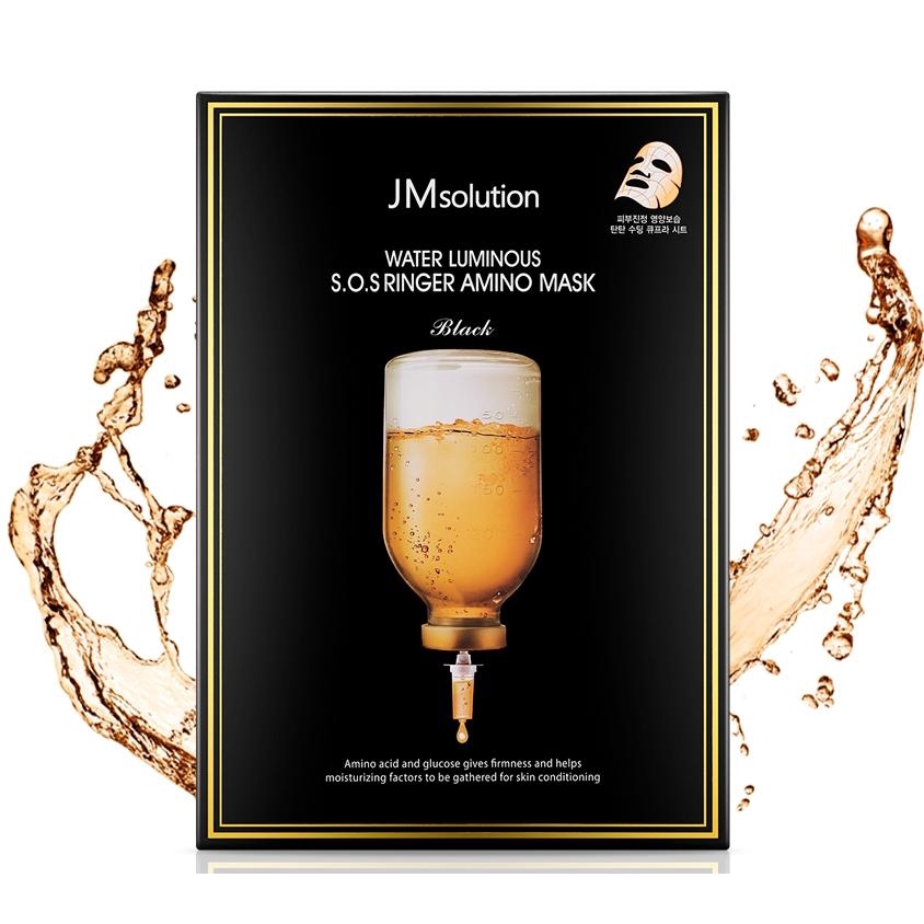 JM SOLUTION WATER LUMINOUS SOS RINGER AMINO MASK 10 sheets Korean ...