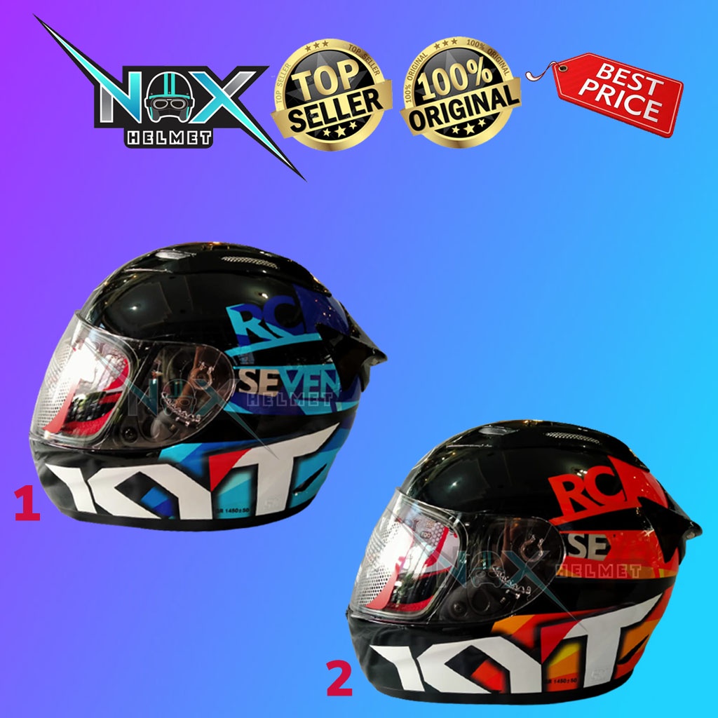 Kyt RC7 Helmet Motif 19 Fullface (2kg shipping) | Shopee Malaysia