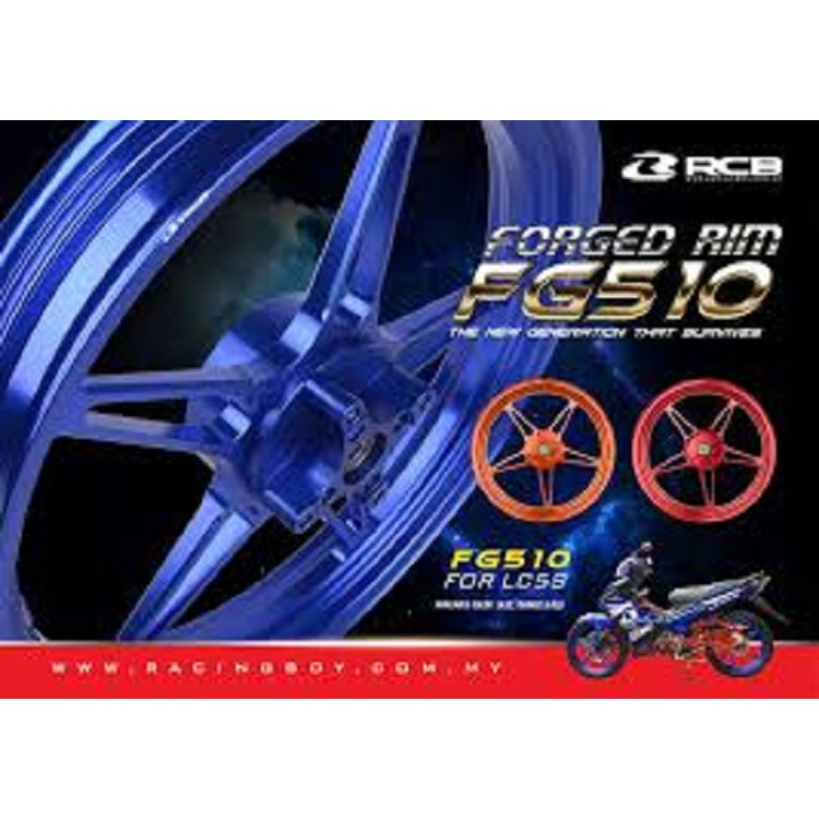 RCB RACING BOY LC135 5S FORGED SPORT RIM FG510 | Shopee Malaysia