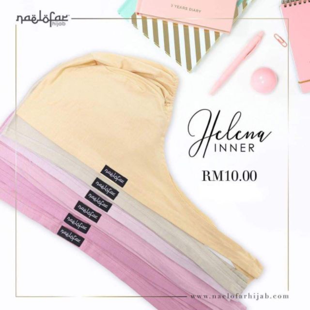 DAILY POSTAGE ( NAELOFAR HIJAB 100% ORIGINAL - HELENA INNER ) | Shopee ...