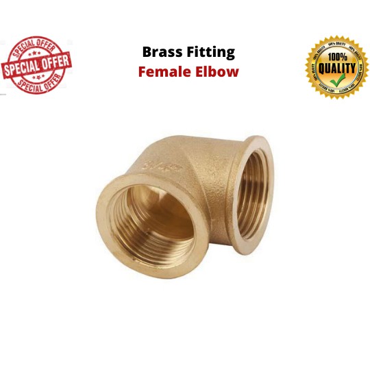 [READY STOCK-KL] Female Elbow Brass Pipe Fitting Copper Pipe Connector ...