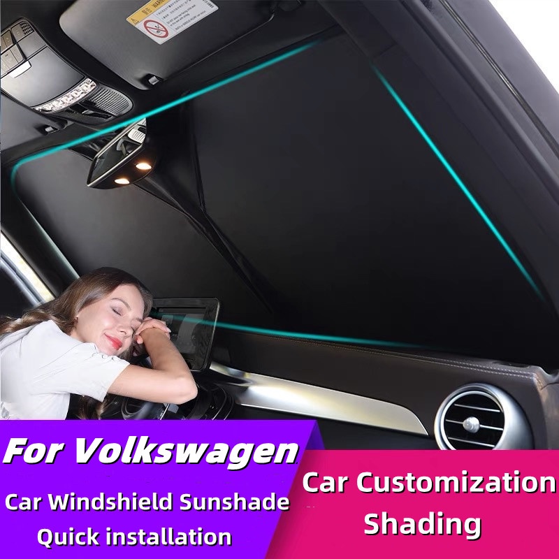Car Windshield Sunshade Shading Plate for VW Volkswagen Bora Golf mk7 ...