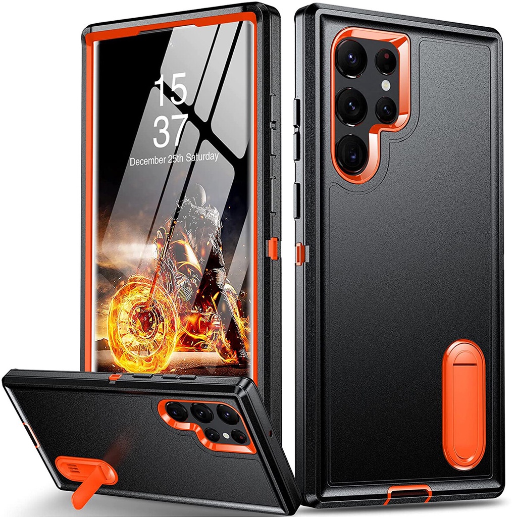 Kickstand Heavy Duty 3 in 1 Full Body Shockproof Stand Case for Samsung ...