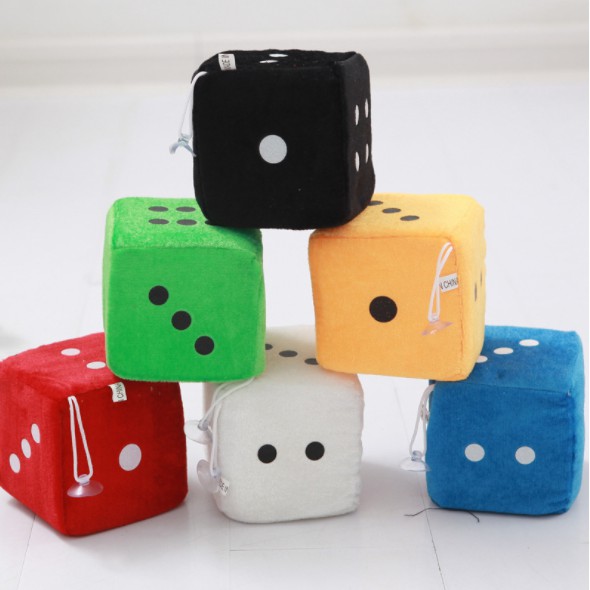 Dice cartoon creative fun color plush toy dadu besar | Shopee Malaysia