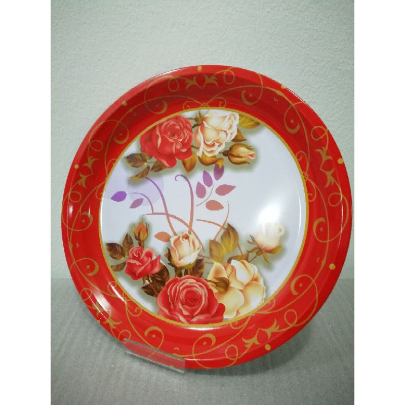 30cm Dulang Talam Klasik Berbunga Corak Antik/Stylish rolling tray with ...
