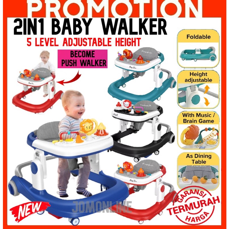~Ship From KL~ Premium Foldable Baby Walker Baby Walker With Music ...