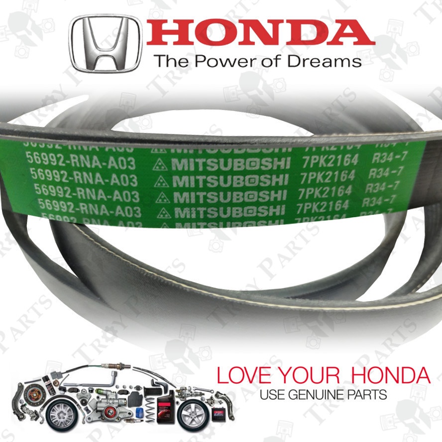 Original Honda Fan Belt 56992-RNA-A03 for Honda Civic FD SNA 1.8 ...