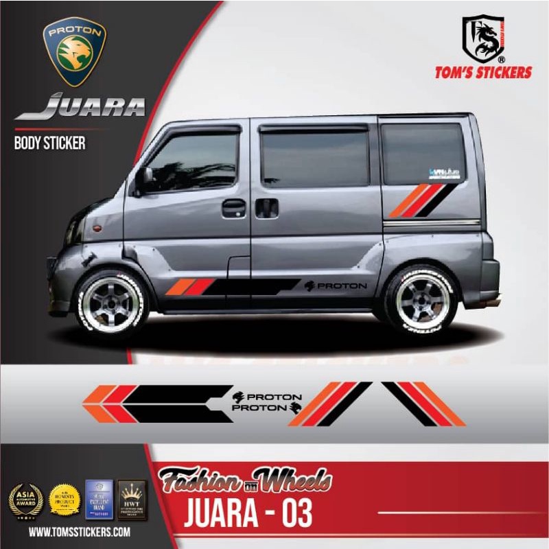 👍👍 PROTON JUARA CAR BODY STICKER SET JUARA - 03 | Shopee Malaysia
