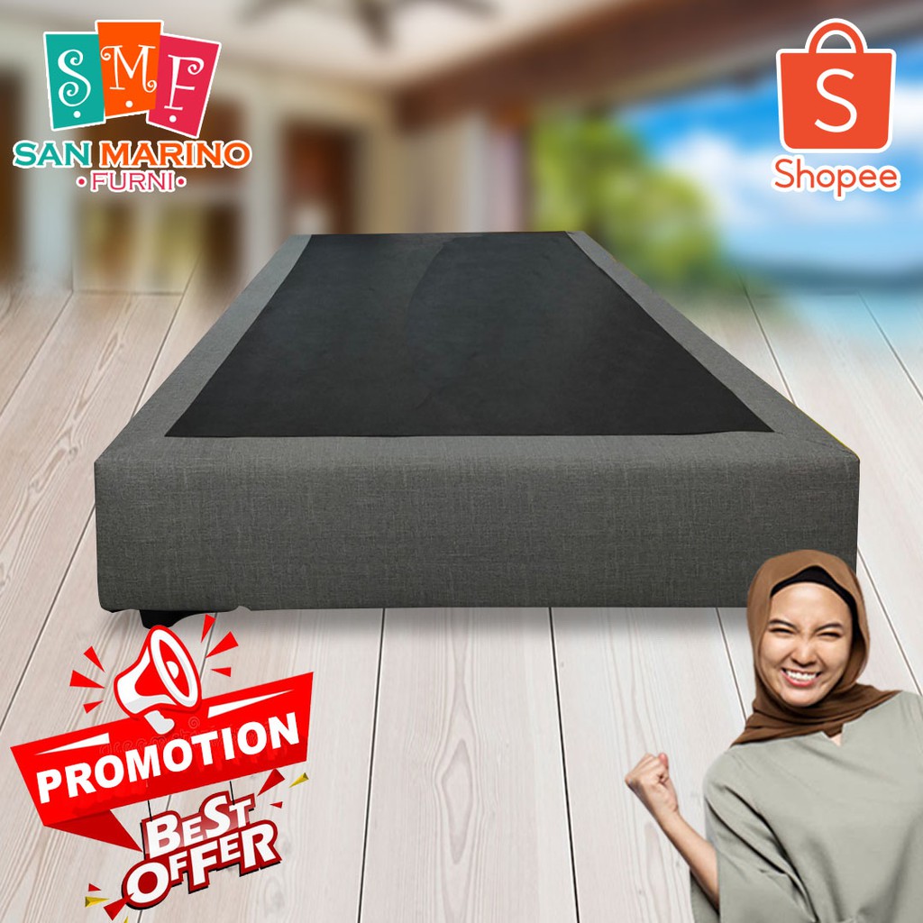 Single Size - 10 Inch Jepun Waterproof CASA Leather Divan Base Box Only ...