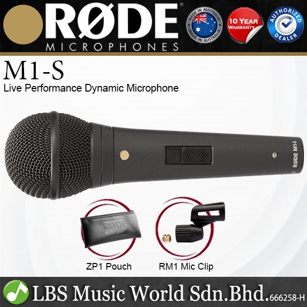 Rode M1-S Live Performance Dynamic Mic Microphone with Lockable Switch ...