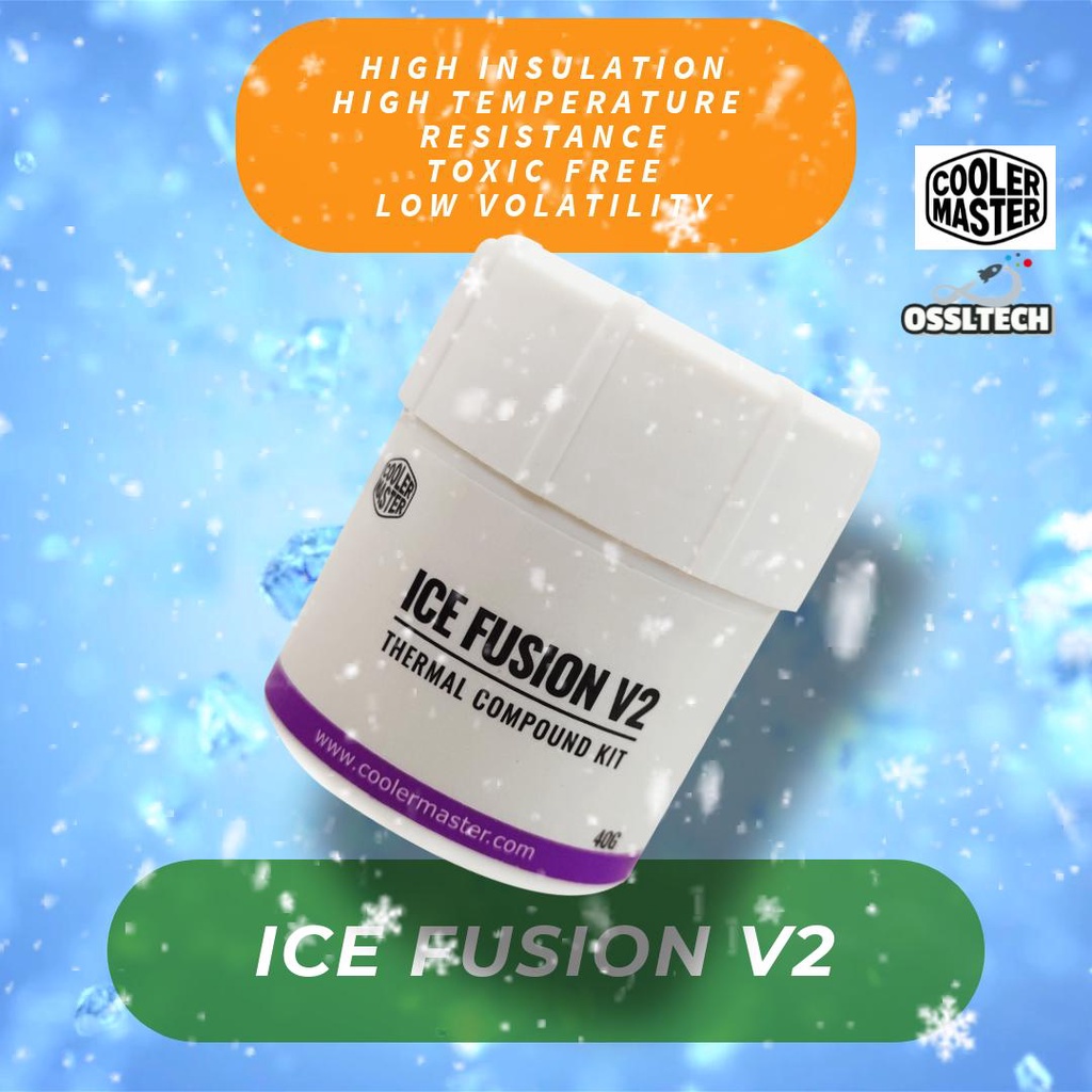 Cooler Master Ice Fusion V2 Thermal Paste Compound Grease HIGH THERMAL CONDUCTIVITY | Shopee ...