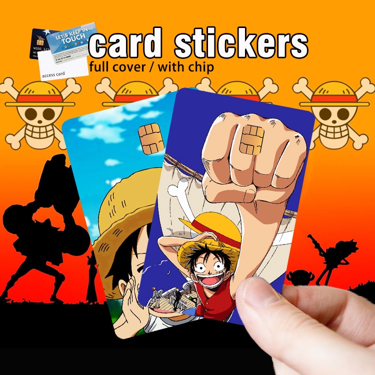 ONE PIECE CARD STICKER - LUFFY ONE PIECE CARD STICKER - ANIMATION KAD ...