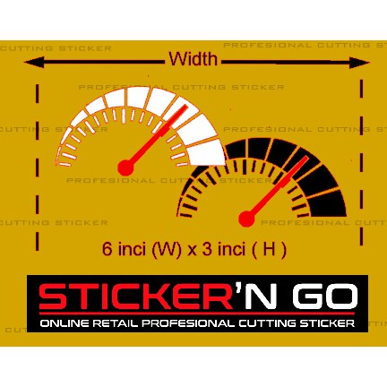 CUTTING CUSTOM STICKER SPEEDOMETER DESIGN | Shopee Malaysia