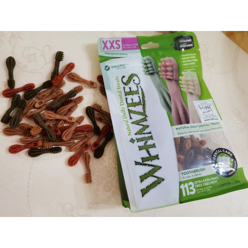 Repack 荷兰Whimzees防口臭洁齿骨狗狗牙刷除牙垢磨牙棒狗零食chewing teeth hamster toothbrush ...