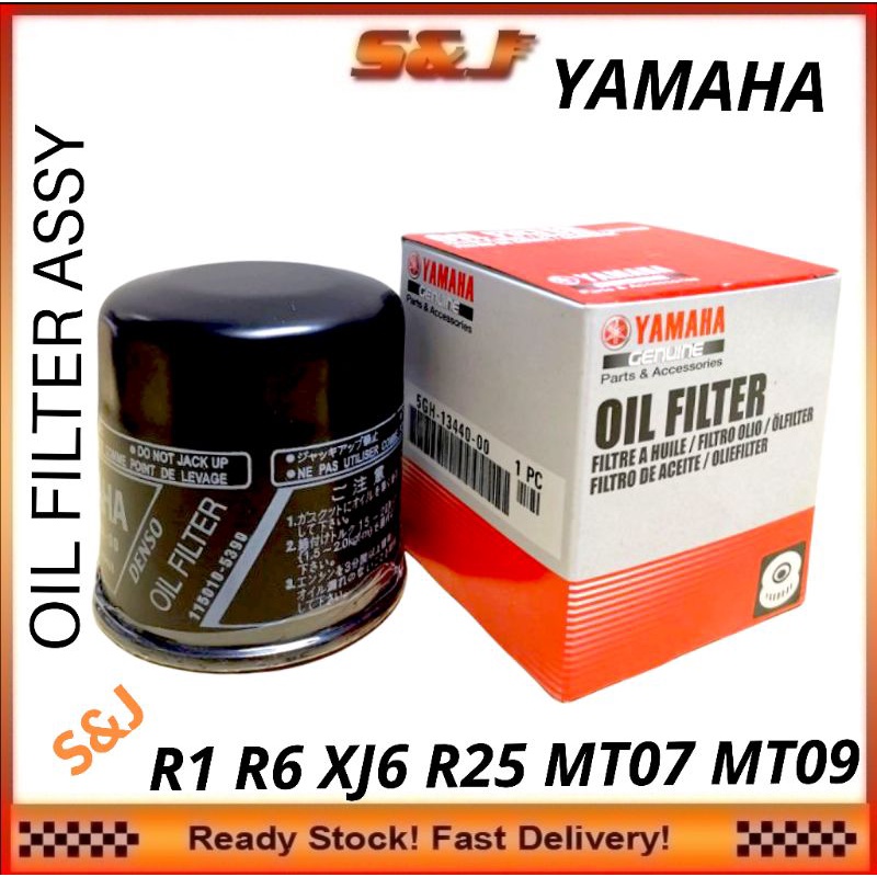 (Japan) Yamaha R1 R6 XJ6 R25 MT07 MT09 OIL FILTER ASSY FILTER MINYAH ...
