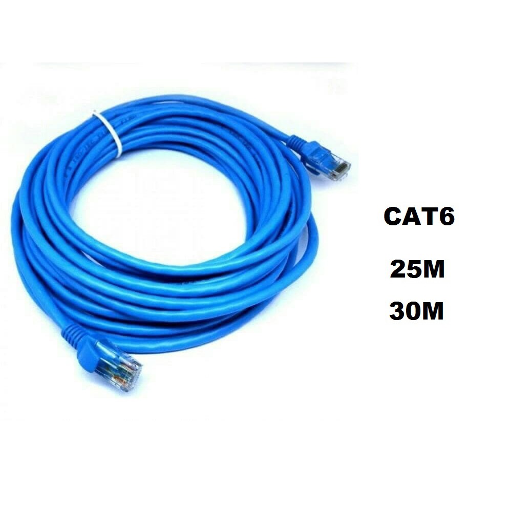 Ship from Malaysia CAT6e RJ45 25 Meter and 30 Meter Ethernet LAN Cable ...