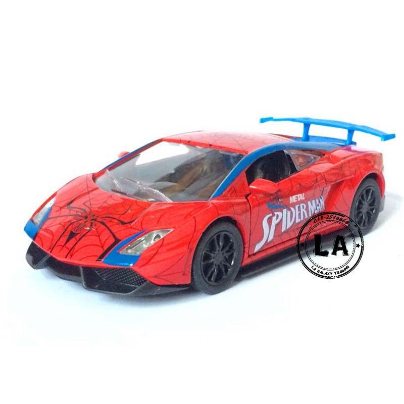 Spider Man Lamborghini 1:36 Diecast Model Car With Light & Sound ...