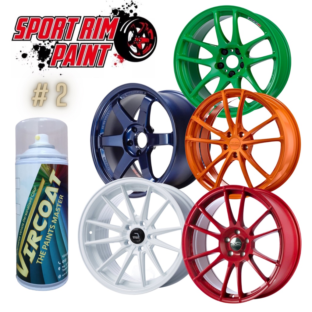 [Sport Rim Paint 2]VIRCOAT AIKKA Aerosol Spray 2K Paint Car Motor Sport ...