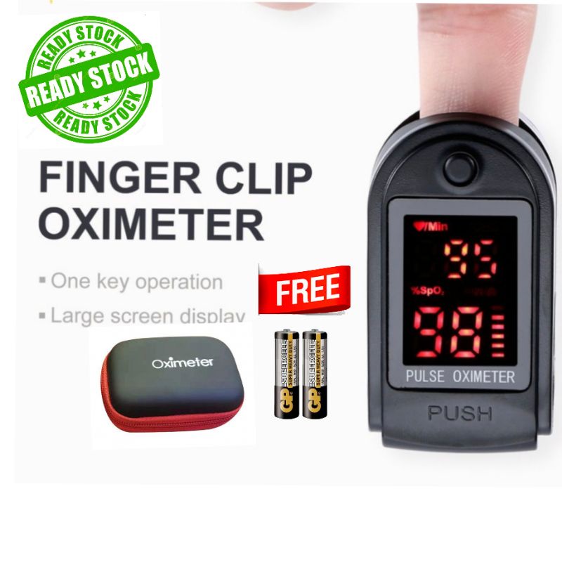 Finger Pulse Oximeter Oxymeter OLED Blood Test Oxygen Test Level ...