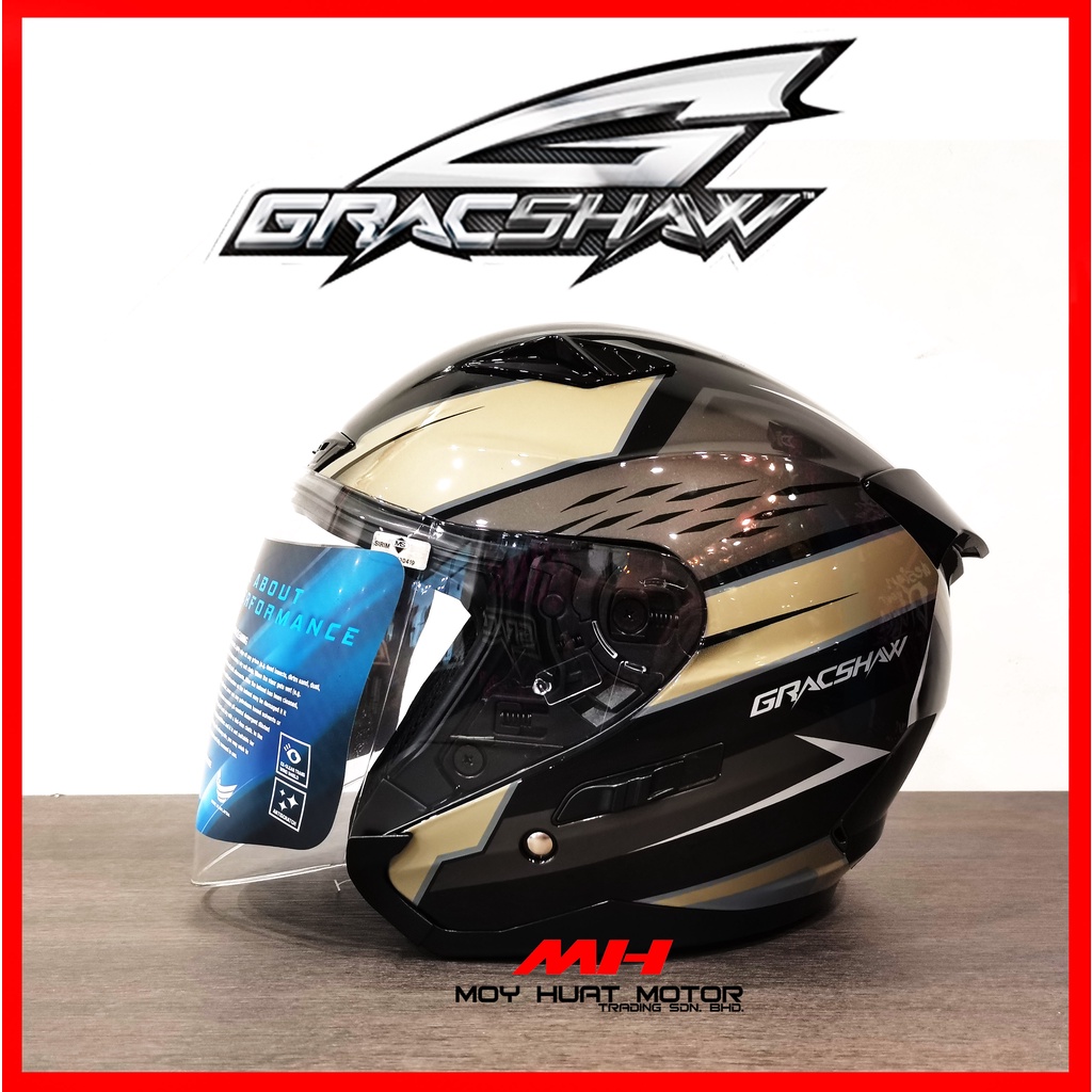 100% Original Gracshaw Double Visor Helmet GENNEX G535 Helmet with ...